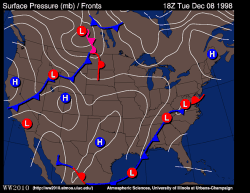 Surface Pressure and Fronts: